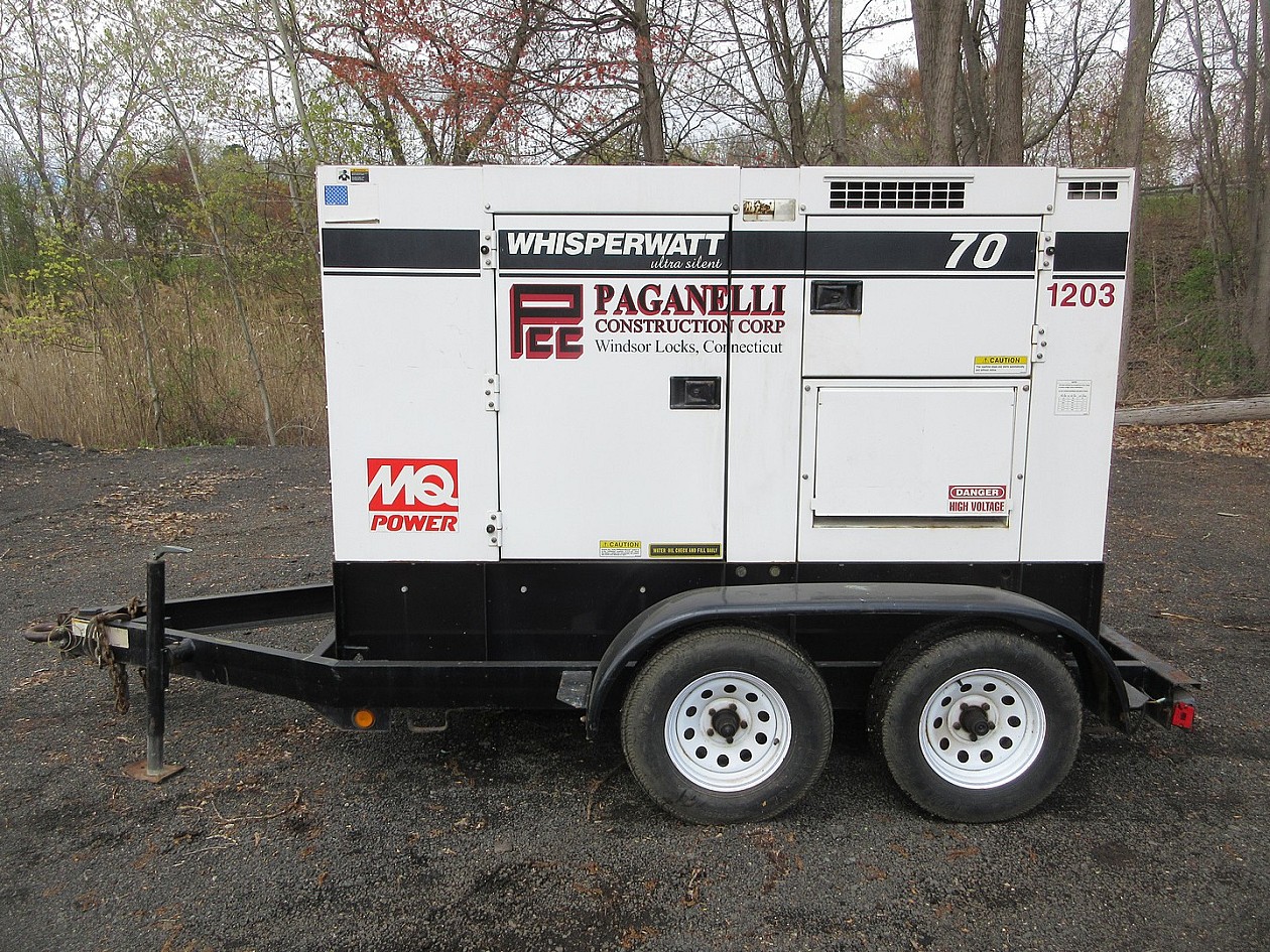 MQ WHISPERWATT DCA-70USI TOW BEHIND GENERATOR