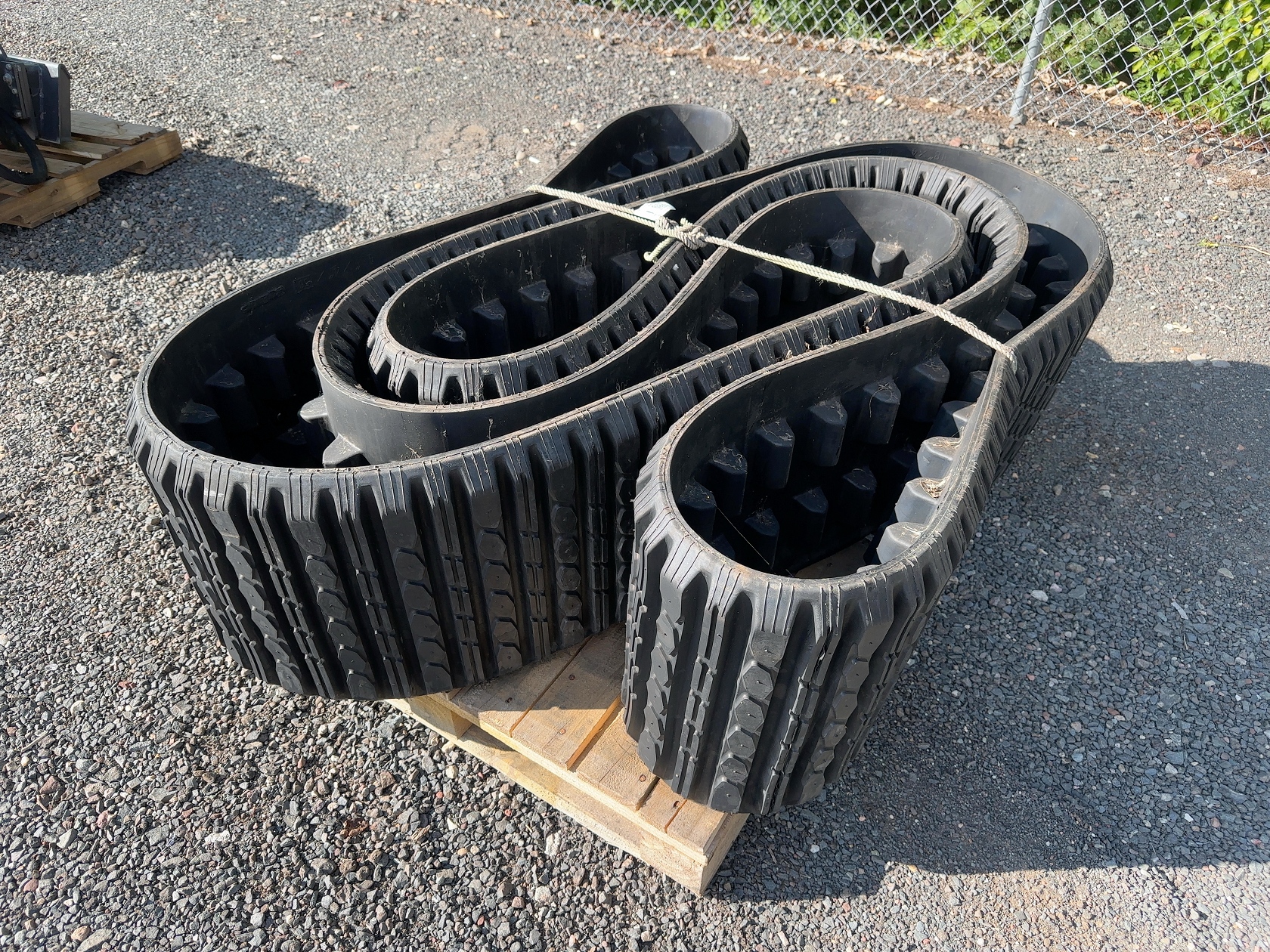 (2) RUBBER SKID STEER TRACKS