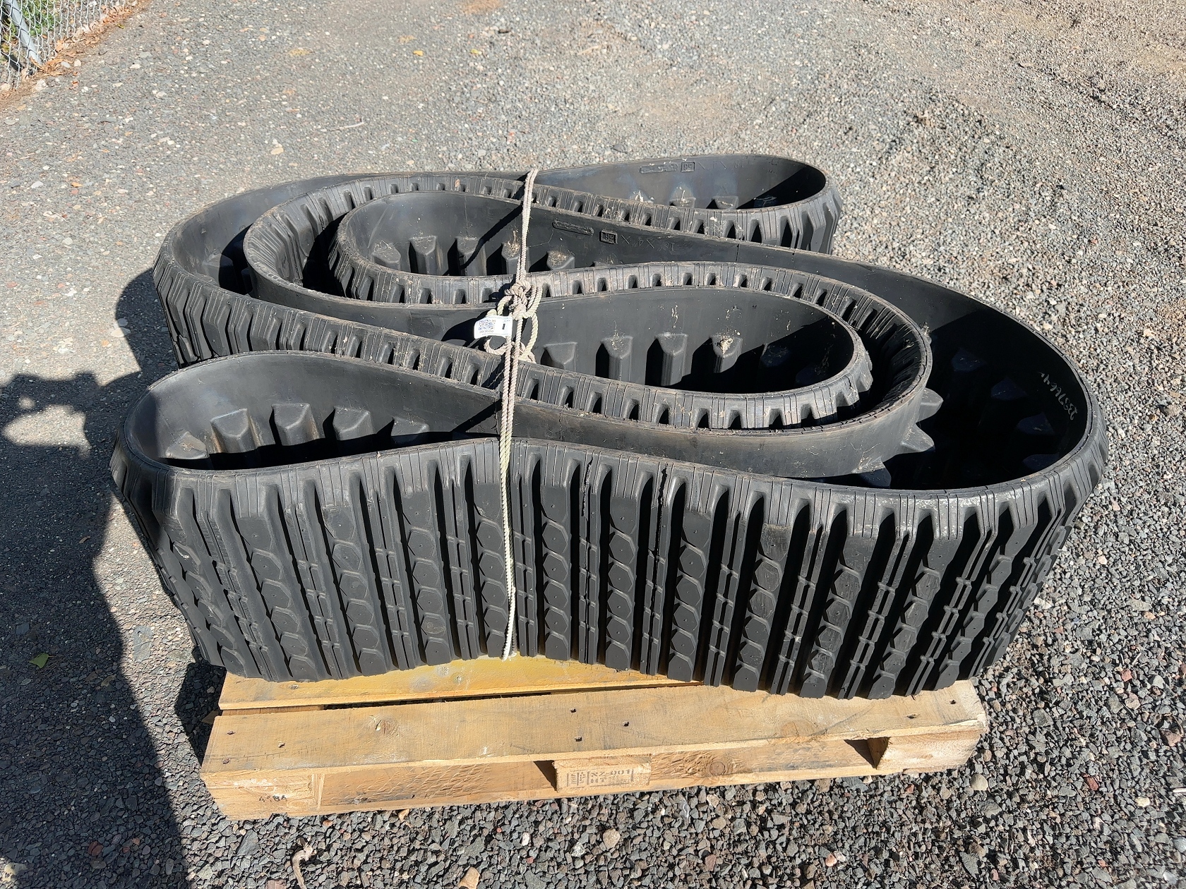 (2) RUBBER SKID STEER TRACKS