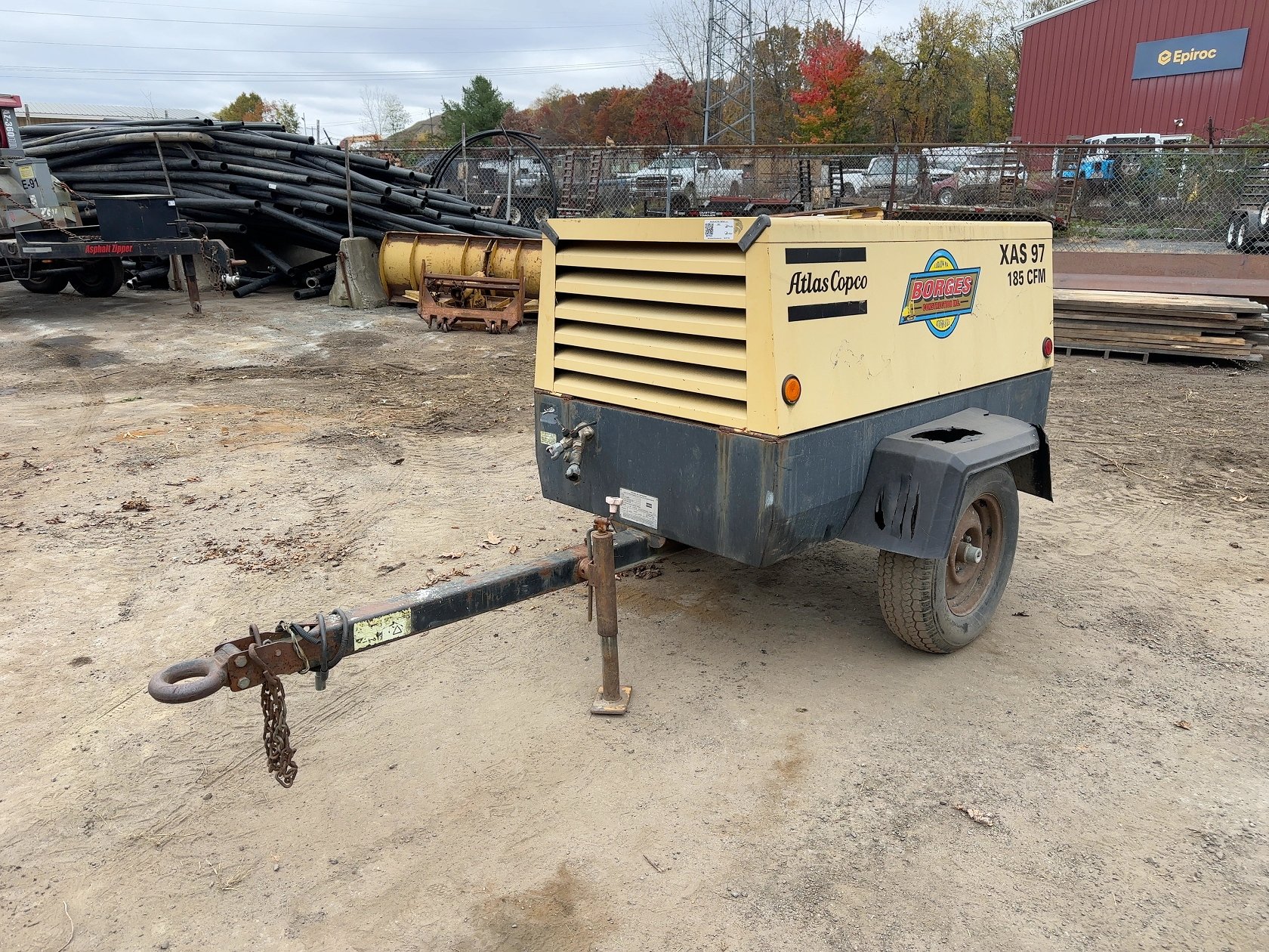 ATLAS COPCO XAS97 TOW BEHIND AIR COMPRESSOR