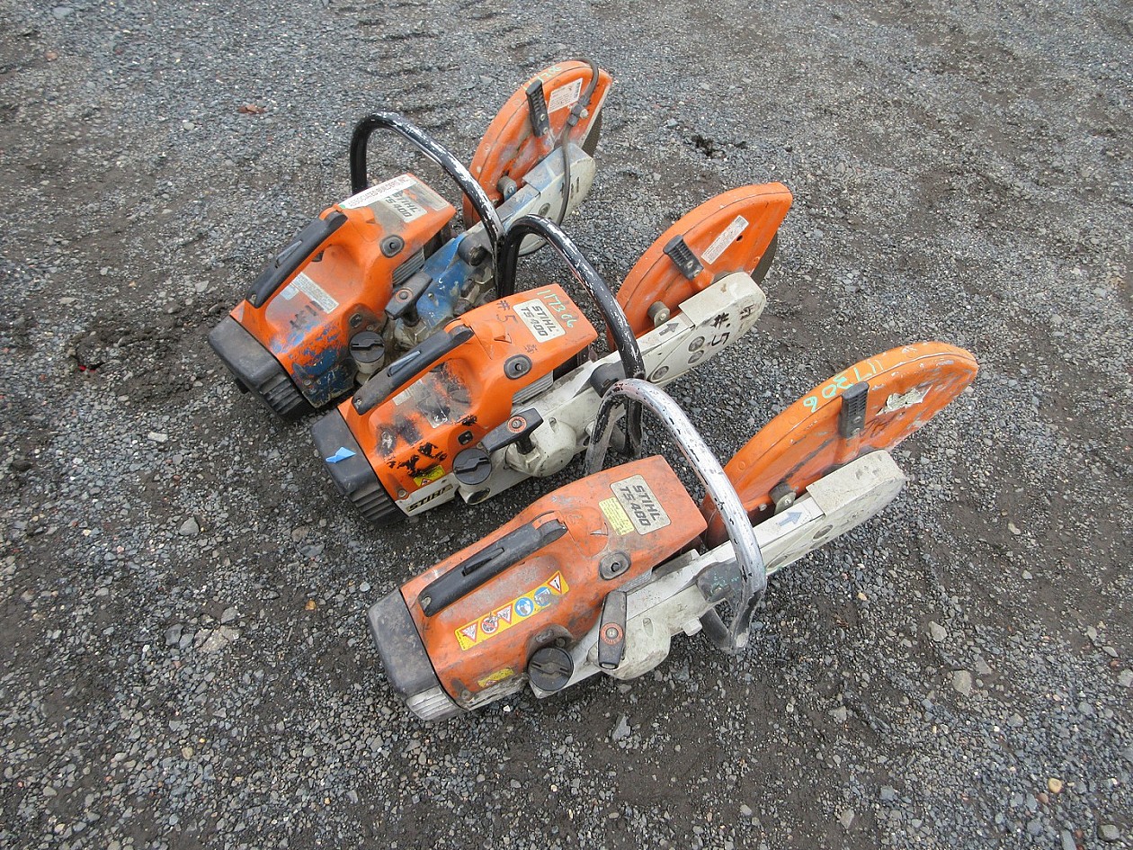 (3) Stihl TS400 Cutoff Saws