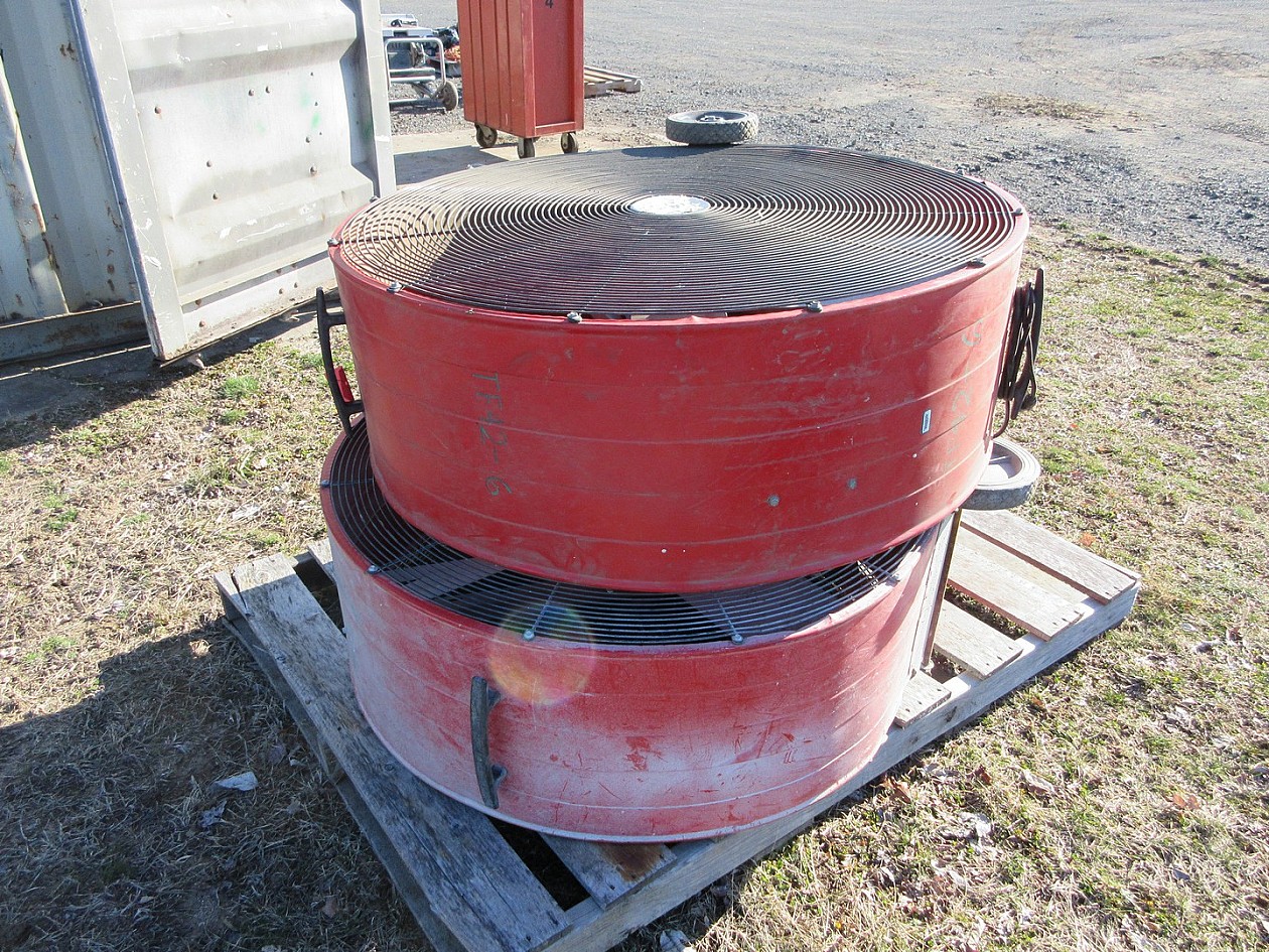 (2) Portable Shop Fans