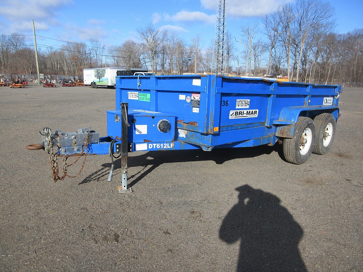 2018 BRI-MAR DT612LP 12' T/A DUMP TRAILER