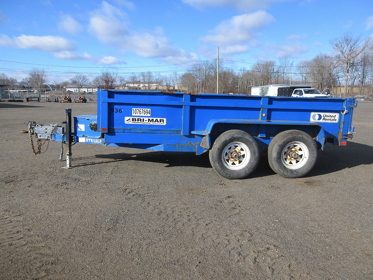 2018 BRI-MAR DT612LP 12' T/A DUMP TRAILER