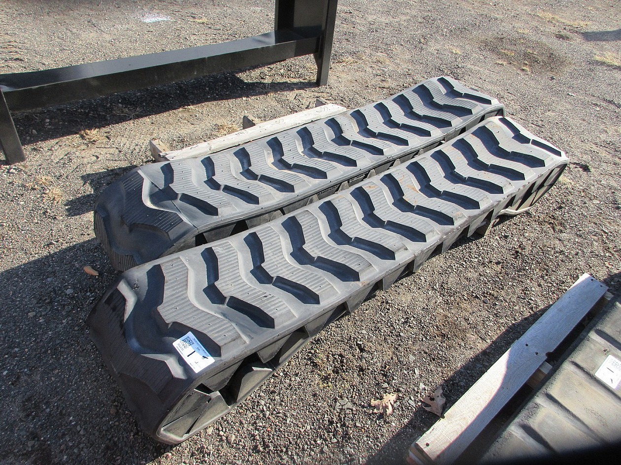 (2) RUBBER SKID STEER TRACKS