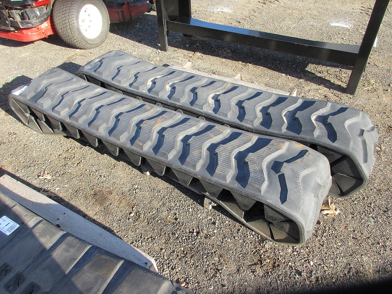 (2) RUBBER SKID STEER TRACKS
