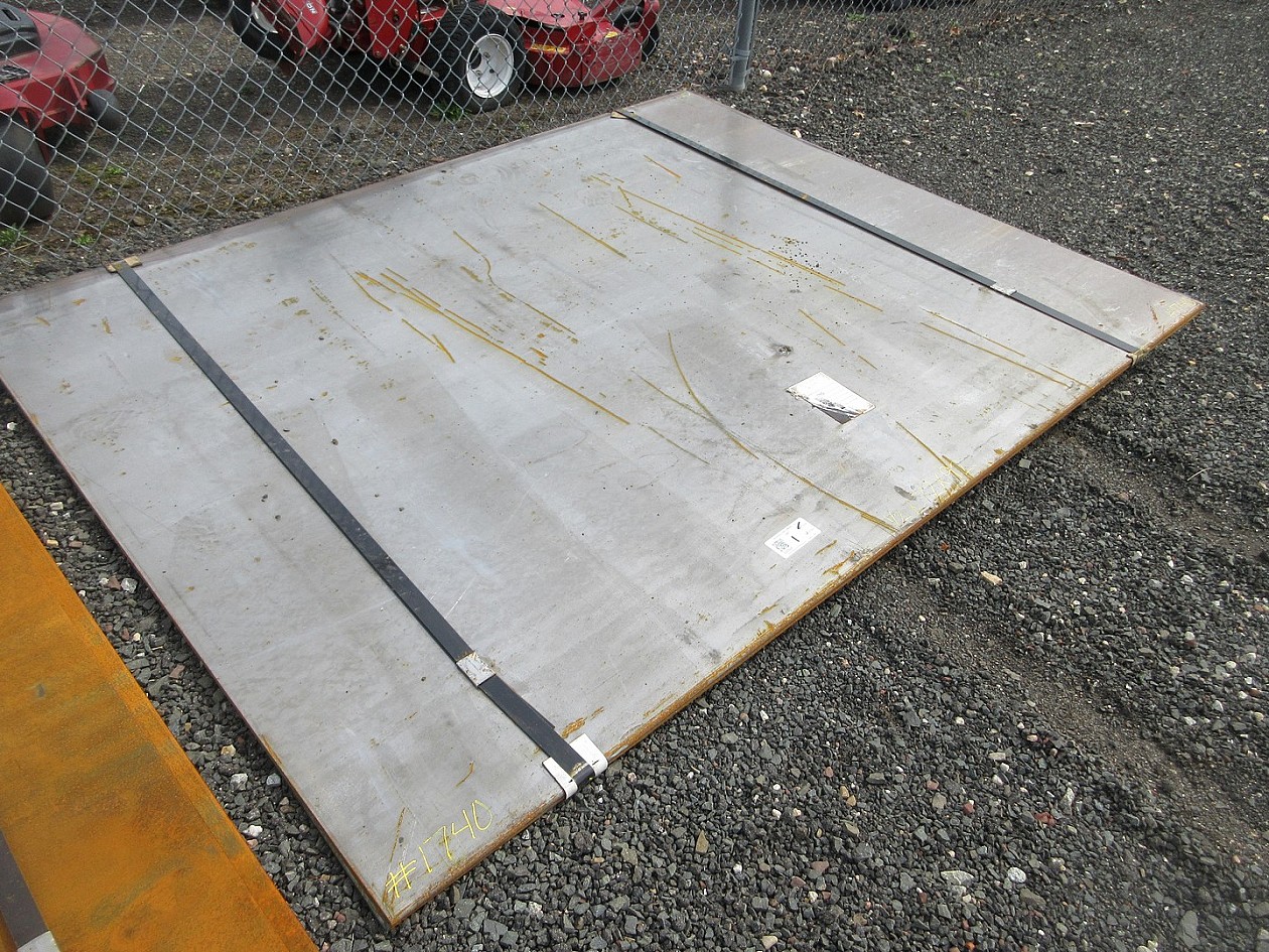 (2) STEEL ROAD PLATES